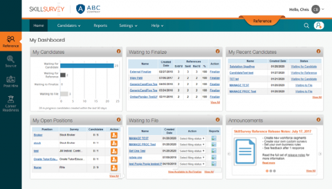 SkillSurvey Reference - access feedback | Future Solve